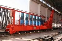 China VFD Controlled Rail Car Unloading System 160-175° Rotation 100T Capacity for sale