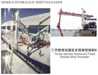 China Truck mounted screw Type Ship Unloader for cement unloading for sale