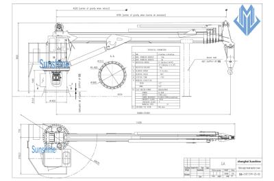 China 2t30m Telescopic Boom Marine Crane for Offshore Service Vessel 440V 50Hz for sale