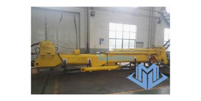 China 0.85t31m Electric Hydraulic Telescopic Boom Marine Crane for Offshore Service Vessel 55kW 440V for sale