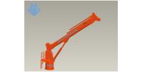 China 4t30m Electric Hydraulic Telescopic Boom Marine Crane for Offshore Service Vessel for sale