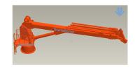 China 4t30m Electric Hydraulic Telescopic Boom Marine Crane for Offshore Service Vessel for sale