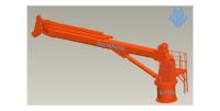 China 4t30m Electric Hydraulic Telescopic Boom Marine Crane for Offshore Service Vessel for sale