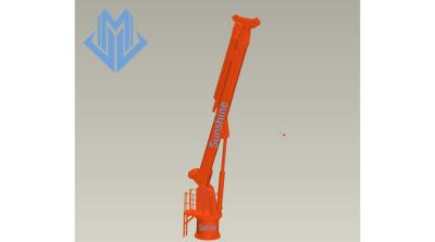 China 4t30m Electric Hydraulic Telescopic Boom Marine Crane for Offshore Service Vessel for sale