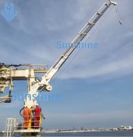 China Foldable Knuckle Boom Marine Crane 2t SWL 20m Max Working Radius Electro-Hydraulic for sale