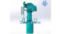 China 2.5t 22m Electric Hydraulic Foldable Boom Marine Crane for Offshore Support Vessel for sale