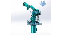 China 2.5t 22m Electric Hydraulic Foldable Boom Marine Crane for Offshore Support Vessel for sale