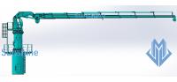 China 2.5t 22m Electric Hydraulic Foldable Boom Marine Crane for Offshore Support Vessel for sale
