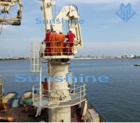 China 3t22m Foldable Boom Marine Crane for Offshore Support Vessel 45kW for sale