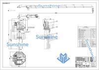 China 3t22m Foldable Boom Marine Crane for Offshore Support Vessel 45kW for sale