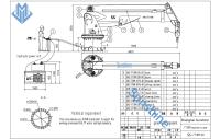 China 7t10m Electric Telescopic Boom Hydraulic Marine Crane for Vessel Mounting 37kW 440V for sale