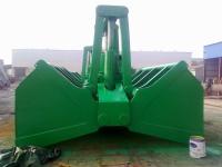 China 10 Cube Meter Electric Hydraulic Clamshell Grab Bucket For Bulk Materials Unloading for sale