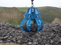 China Electric Hydraulic Orange Peel Grab 6.3m³ 55kw for Domestic Garbage Handling for sale