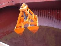 China Wireless Remote Controlled Clamshell Grab Bucket 15m³ 28t SWL for Bulk Cargo for sale