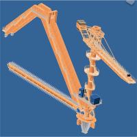 China Circular Stockyard Stacker Reclaimer 1800 tph for Coal Handling Power Plant Heavy Duty for sale