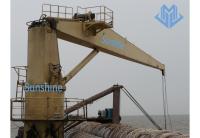 China Pedestal Stiff Boom Marine Crane 10m Working Radius 10500 kg Offshore Fixed Boom Crane for sale