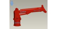 China Pedestal Telescopic Boom Marine Crane 7t SWL 10m Working Radius Electro-Hydraulic for sale