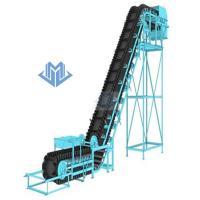 China Heavy Duty Bulk Material Handling Conveyor Belt System High Incline Angles for sale