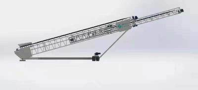 China Mobile Radial Telescopic Stacker 800mm Belt Width 400t/h Capacity for Bulk Materials Conveying for sale