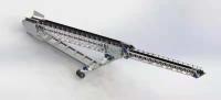 China Heavy Duty Mobile Radial Telescopic Conveyor Belt 800-1200mm Width 400-1500tph Capacity for sale