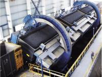 China Carbon Steel Wagon Tippler Unloading System 15000t Capacity For Coal Handling for sale