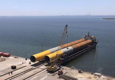 China Carbon Steel Offshore Wind Turbine Tower Welding 4MW Large Part Machining for sale