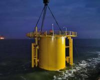 China Offshore Wind Turbine Transition Piece Carbon Steel Pile Foundation 8MW Support Structure for sale