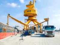 China PPG Continuous Screw Ship Unloader 60-300 t/h for Cement Unloading for sale