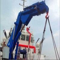 China Electric Hydraulic Knuckle Jib Marine Crane 20t Capacity 25m Radius Offshore Platform for sale