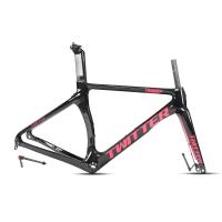 China 52cm 700C Carbon Road Bike Frame Aero Twitter Thunder T800 Disc Brake Frameset for sale