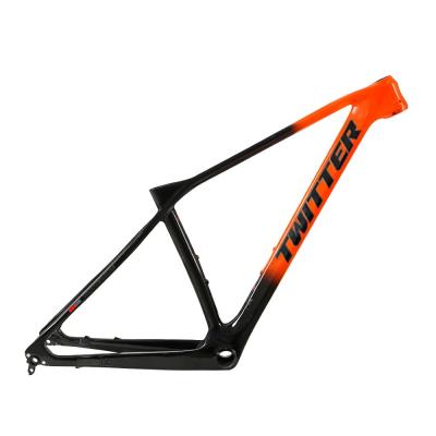 China Twitter PREDATOR XC Lever Carbon Fiber Hardtail Mountain Bike Frame 29 17 inch 1.39kg for sale