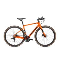 China Carbon Fiber Hybrid Bike 700x25C 24 Speed 45cm Frame Lightweight Road Gravel Bicycle for sale