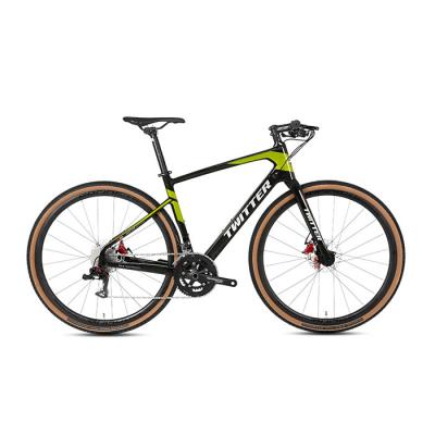 China 9.6KG Carbon Hybrid Bicycle 700x40C Gravel Bike Shimano 4700 20 Speed Stiffness To Weight Ratio for sale