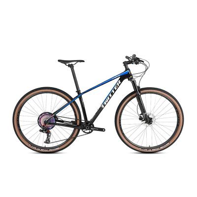 China Carbon Fiber Mountain Bike 29er 27.5 Inch SHIMANO M6100 12S Single Crankset XC Bicycle for sale