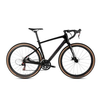 China Carbon Fiber Gravel Bike 700C 24 Speed Hydraulic Disc Brake 48cm Frame for sale