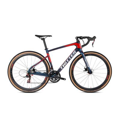 China Unisex Carbon Fiber Gravel Bike 8.5KG 700C RETROSPEC SENSAH 24S Disc Brake for sale