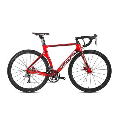 China Clairs 16 Speed Carbon Fiber Road Bike 700C Disc Brake Thru Axle Frame T900 for sale