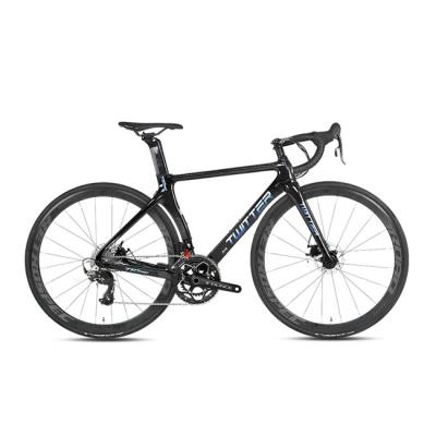China 22 Speed Carbon Road Bike T800 Frame SRAM RIVAL Disc Brake Thru Axle 142mm 700c for sale