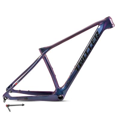 China PREDATOR Pro 29 Inch Full Suspension Carbon MTB Frame T800 148mm Boost XC Holographic for sale
