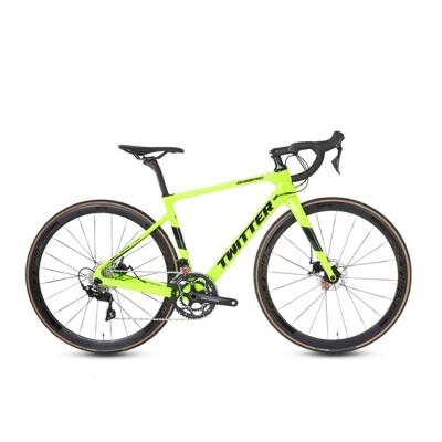 China Twitter STEALTHpro Carbon Fiber Road Bike 700C Sram RIVAL 22 Speed Disc Brake Alloy Wheelset for sale