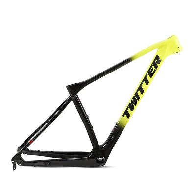 China Twitter PREDATORpro Carbon Fiber MTB Frame 29 Full Suspension 135mm QR Internal Cable for sale