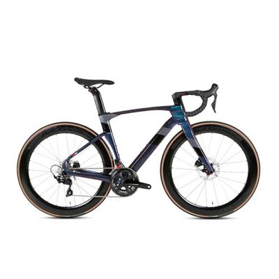China TWITTER CYCLONEpro Carbon Road Bike 8.5kg SHIMANO 105 R7000 22S Disc Brake 700C 50mm Carbon Wheelset for sale