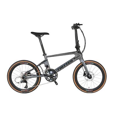 China Carbon Fiber Folding Mountain Bike 22 Inch 22 Speed Hydraulic Disc Brake 9.6kg for sale