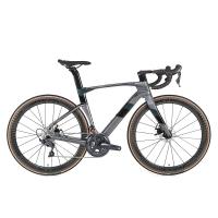 China Carbon Fiber Road Bike 700C Disc Brake Thru Axle 142mm Internal Cable T1000 for sale