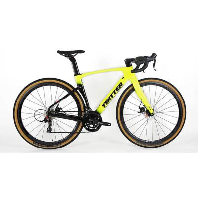 China 9.7KG Twitter Gravel Carbon Fiber Gravel Bike 700x40C Tire 24-Speed Disc Brake for sale