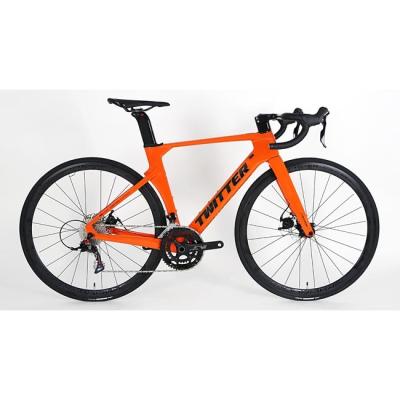 China TWITTER R10 Carbon Fiber Road Bike 22 Speed Disc Brake 700C 25c T800 Frame for sale