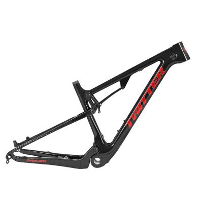 China 29er Carbon Fiber MTB Frame Full Suspension T900 12x148mm Thru Axle for sale