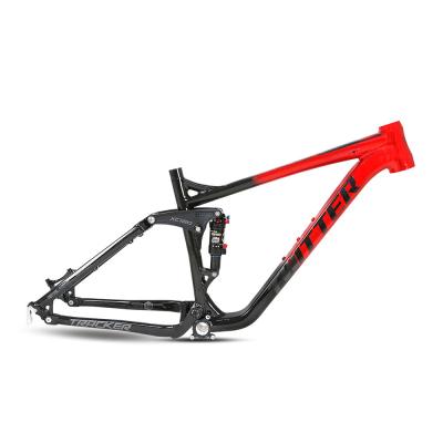 China TRACKER AL7005 Aluminum Alloy Full Suspension MTB Frame 27.5 29er 120mm Travel Thru Axle Disc Brake for sale