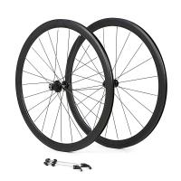 China 700C Aluminum Alloy Gravel Wheelset 40mm Rim Brake Road Bicycle Wheels for sale