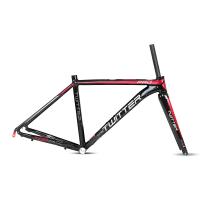 China 48cm 6061 Aluminum Alloy Road Bike Frame 700C Carbon Fork Lightweight for sale